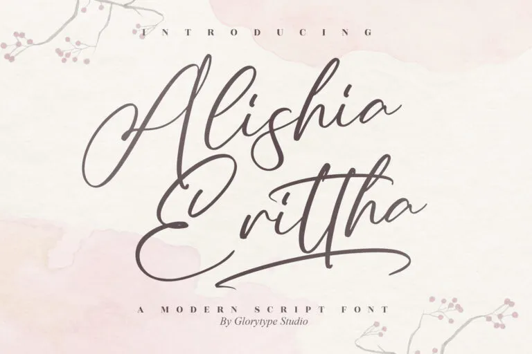 Alishia Erittha Font | Letterena Studios