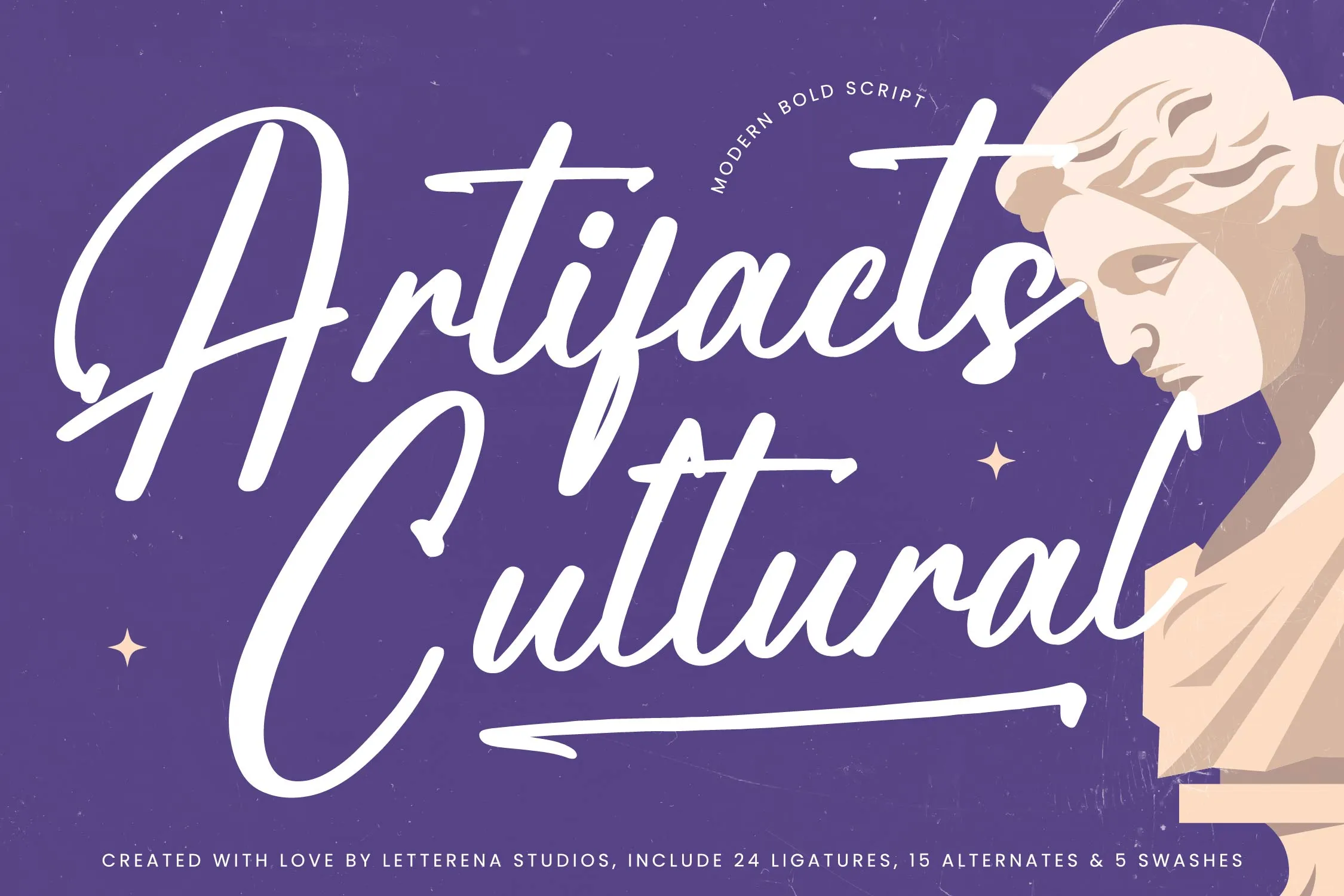 Artifacts Cultural - Modern Bold Script Font | Letterena Studios