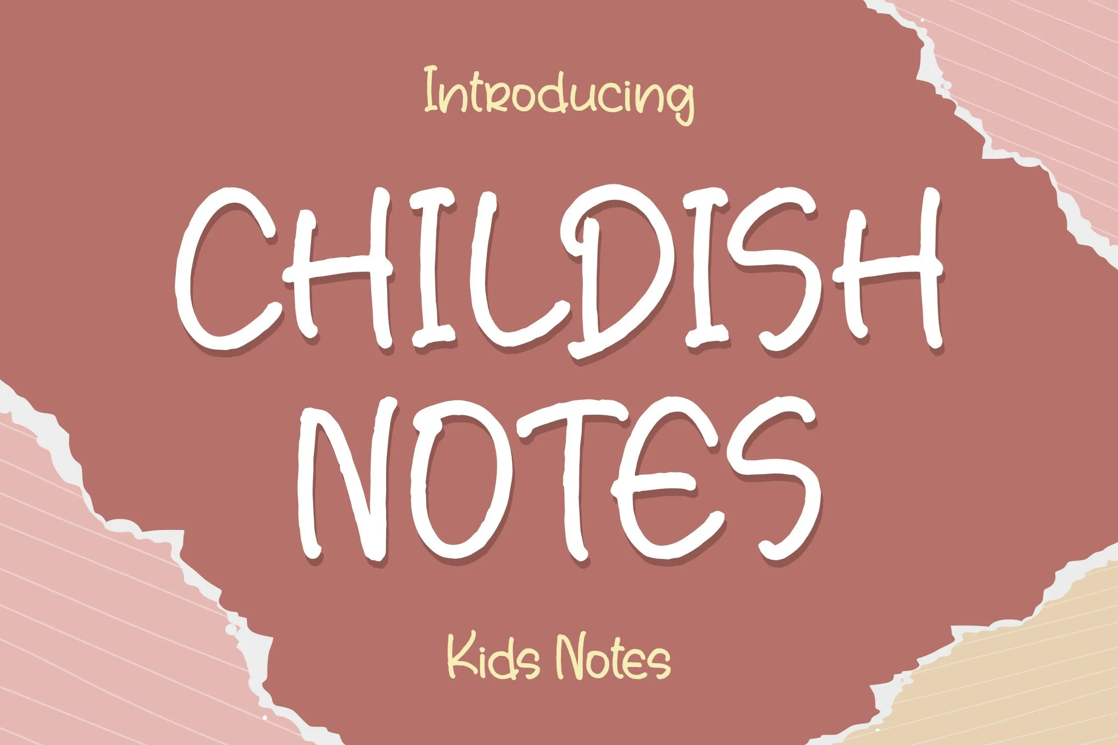 Childish Notes - Kids Notes Font | Letterena Studios