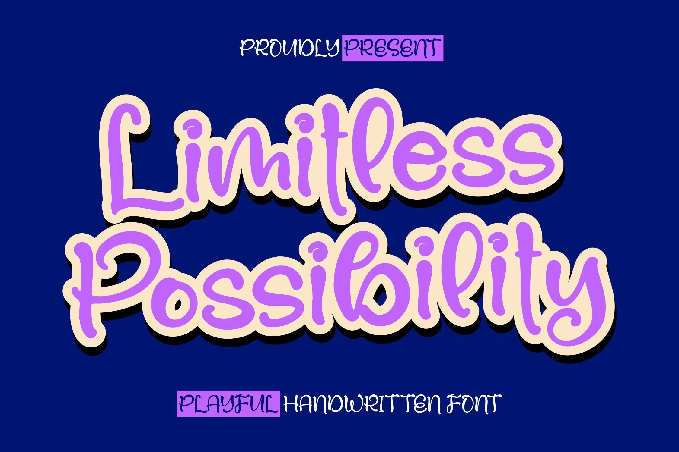 Limitless Possibility - Playful Handwritten Font Font | Letterena Studios