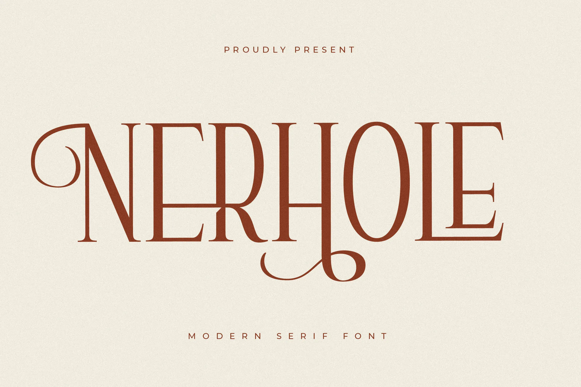Nerhole - Modern Serif Font Font | Letterena Studios