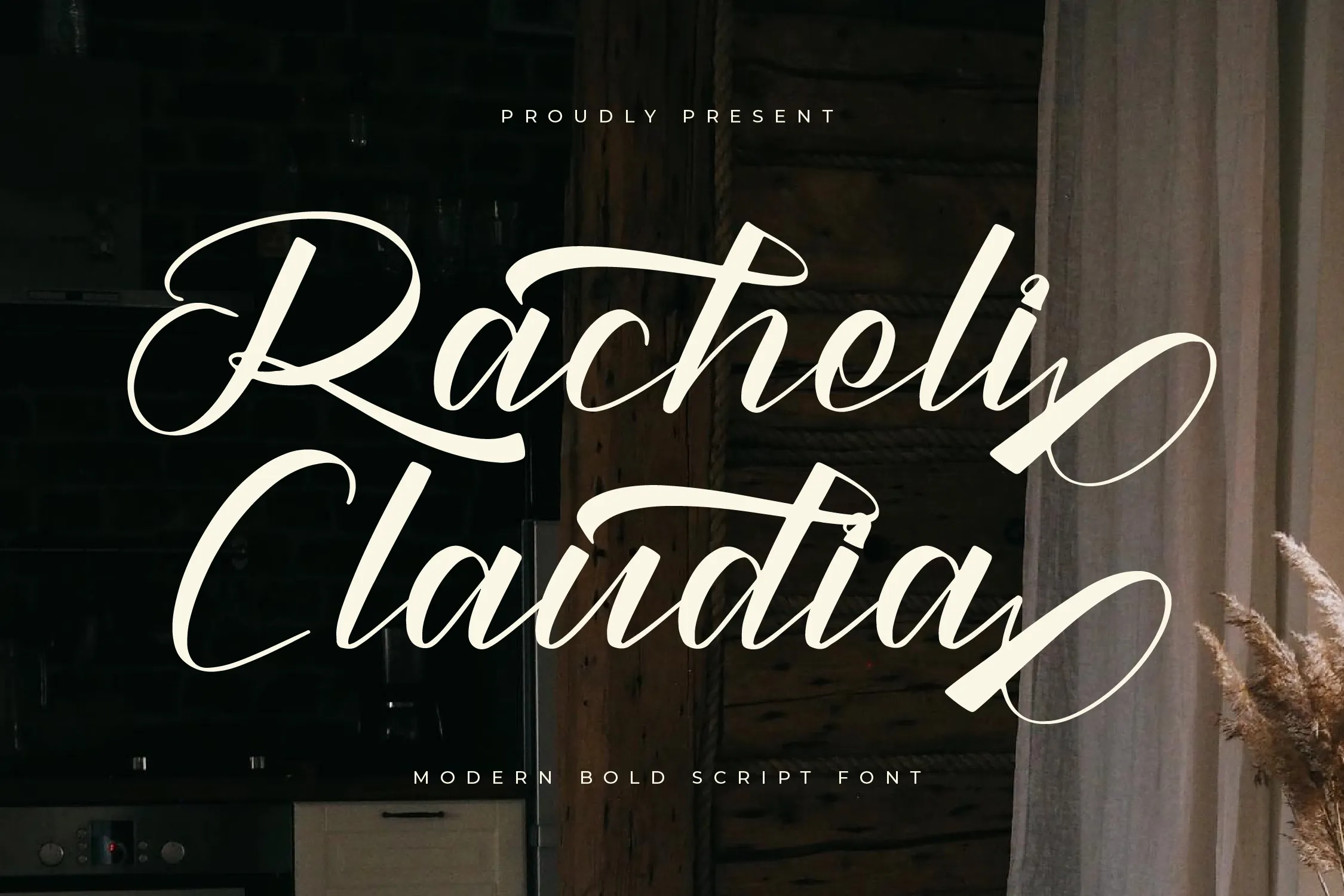 Racheli Claudia - Modern Bold Script Font Font | Letterena Studios