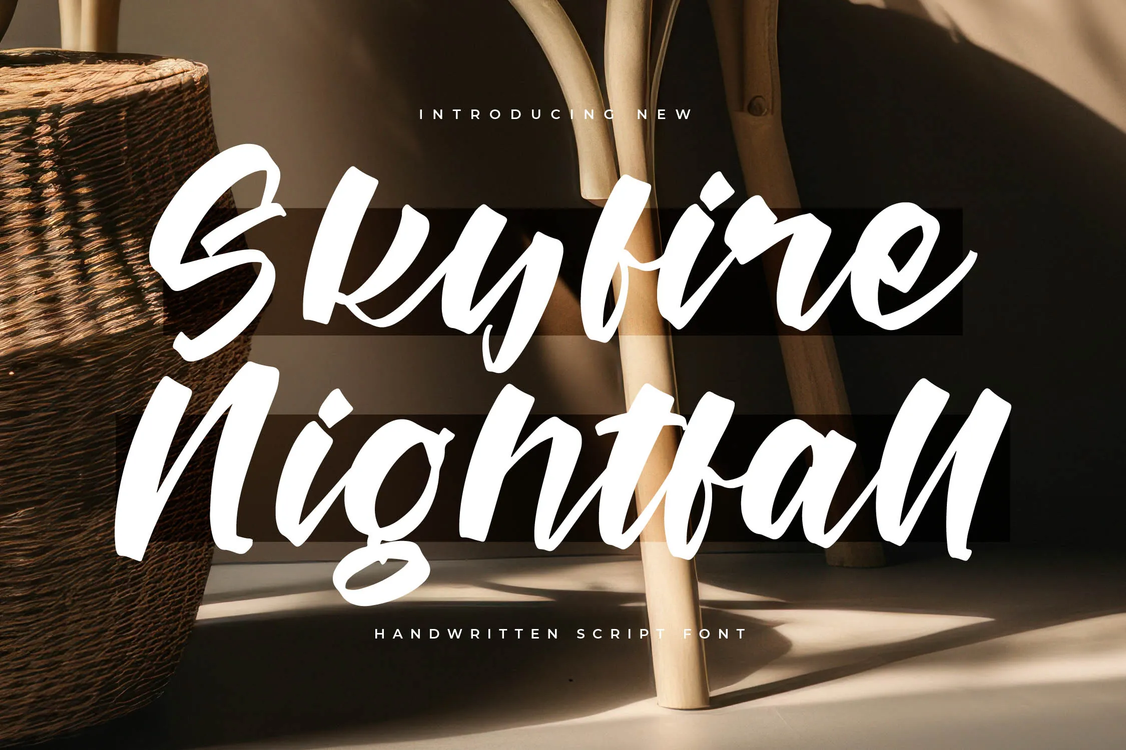 Skyfire Nightfall - Handwritten Script Font Font | Letterena Studios